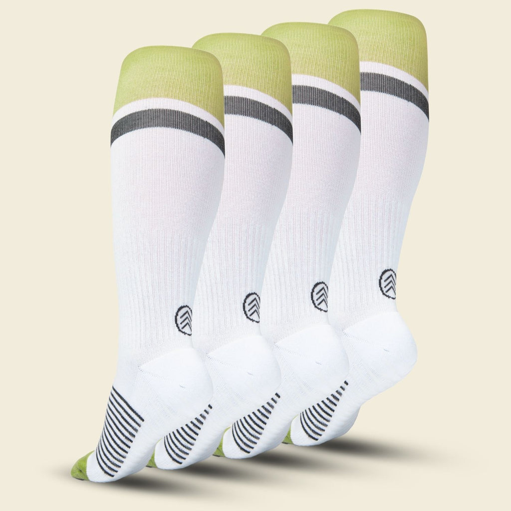 Men's Compression Grip Socks 4-Pack, Green White – Gripjoy Socks